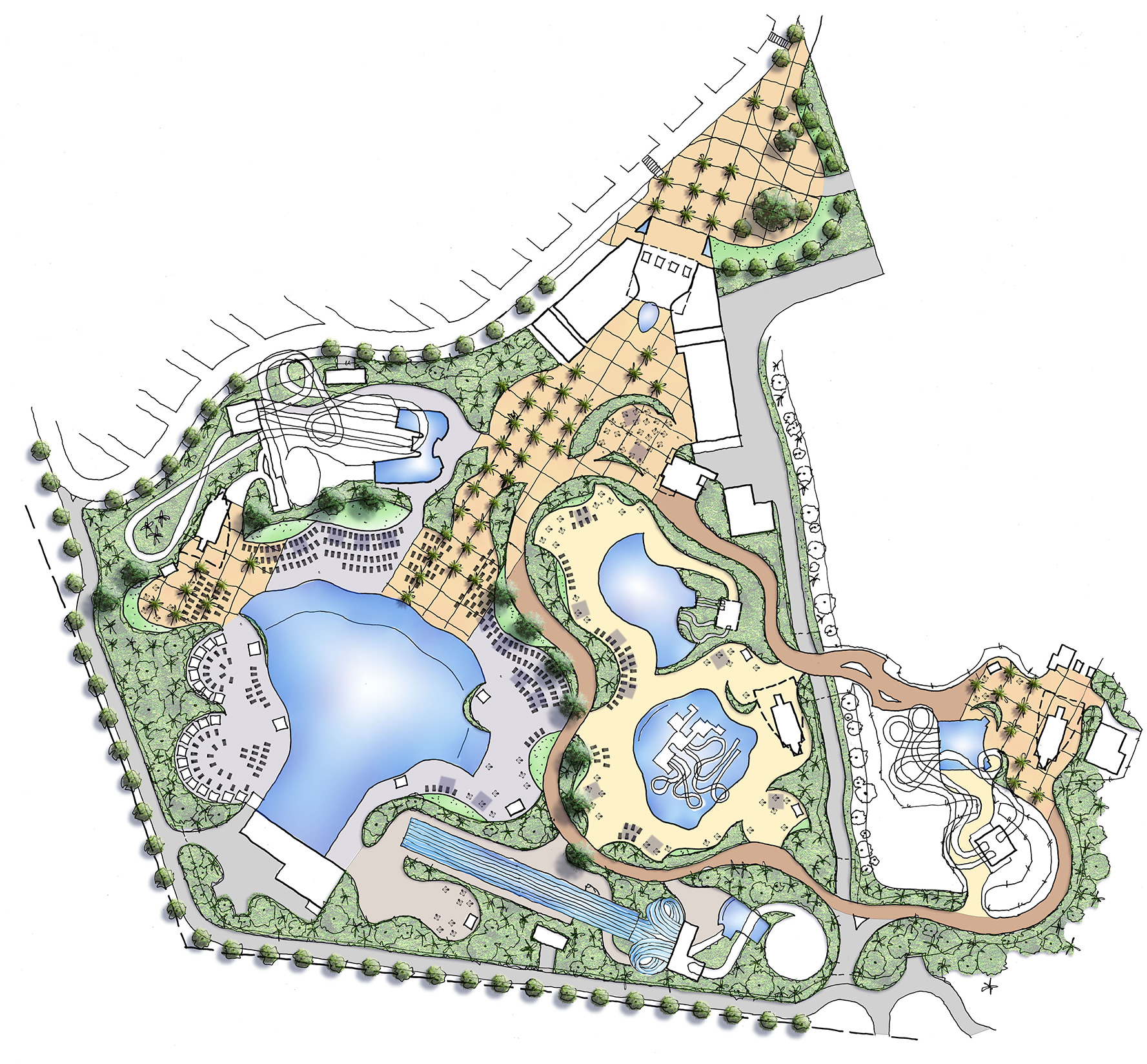 Whitewater World Vegetation Masterplan - Citicene Landscape Architects